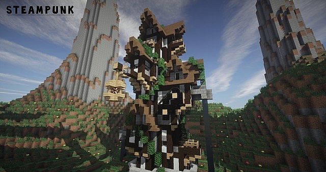 Steampunk Mountain Minecraft Map