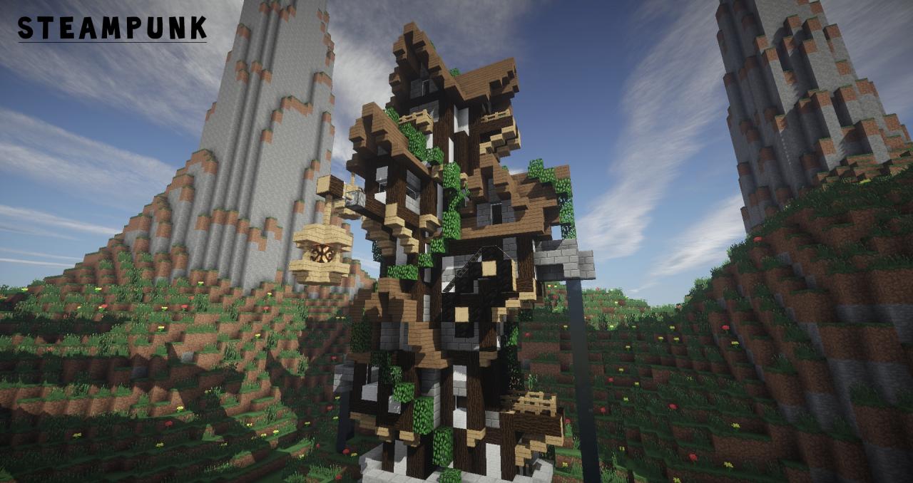Steampunk Mountain Minecraft Map