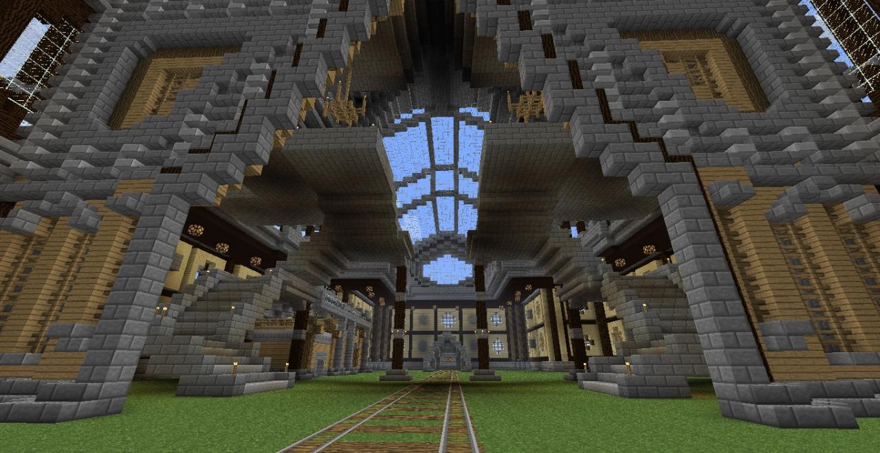 Fantastic Russian Train Station Minecraft Map