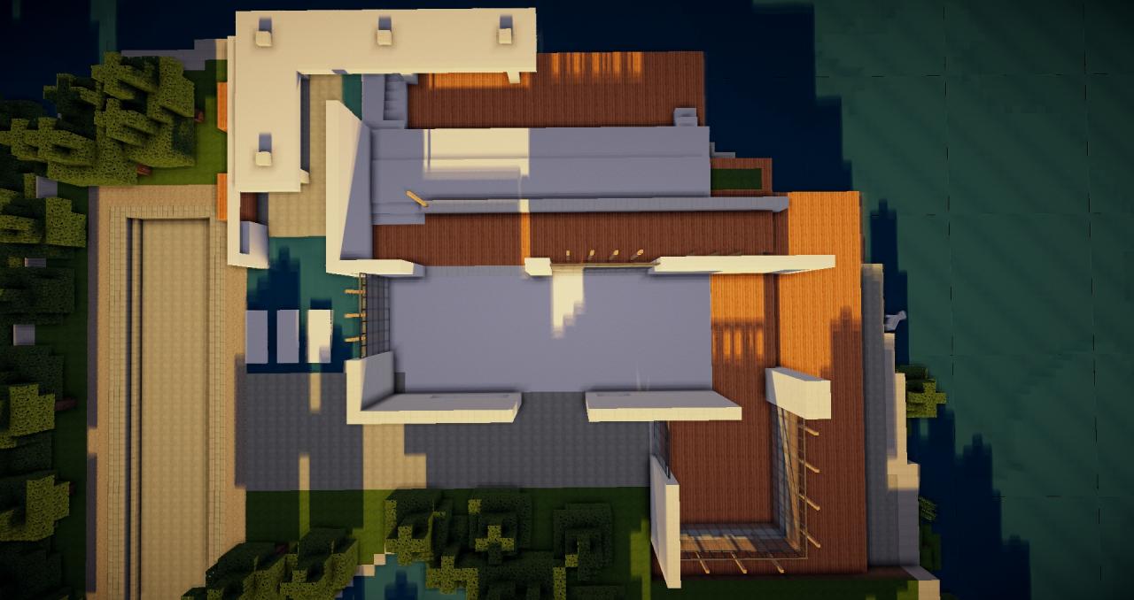 Modern Bay-side Bungalow Minecraft Map