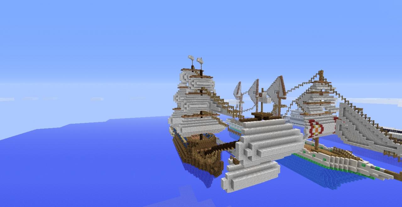 Soleil Royal ( the sail ship ) [ with schematic ] Minecraft Map
