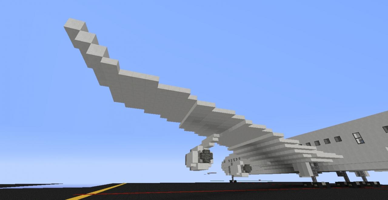 [Airplane] Airbus A340-500 A345 Minecraft Map