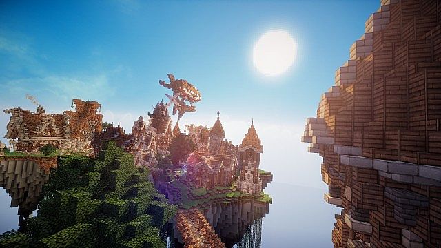 Aerya, the flying Village Minecraft Map