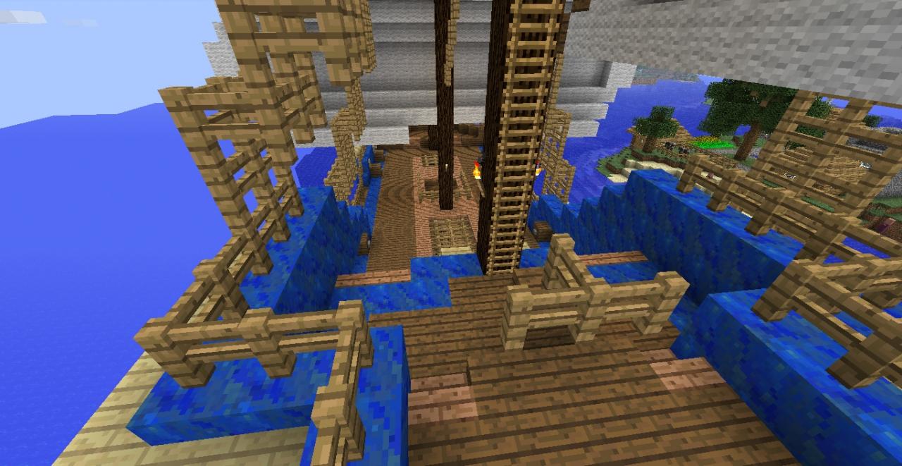 Soleil Royal ( the sail ship ) [ with schematic ] Minecraft Map