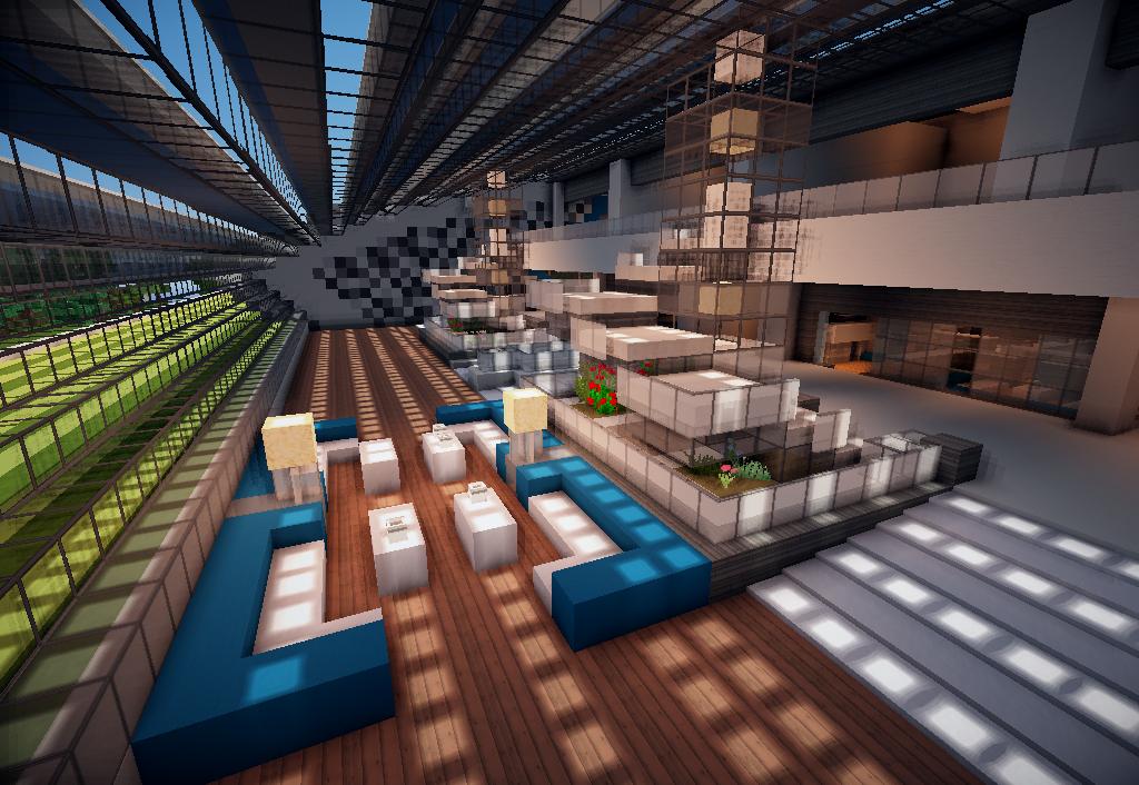 Modern shoping mall (E.E.E) Minecraft Map