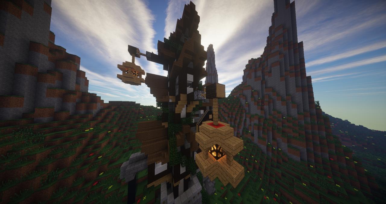 Steampunk Mountain Minecraft Map
