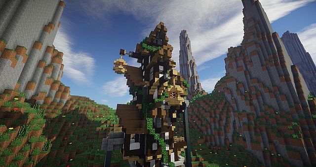 Steampunk Mountain Minecraft Map
