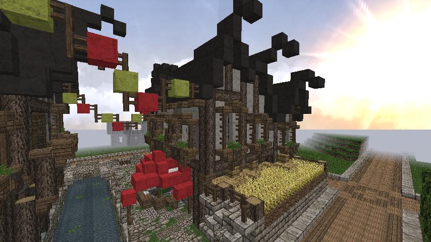 Plot build-Detox server-Medieval City Minecraft Map