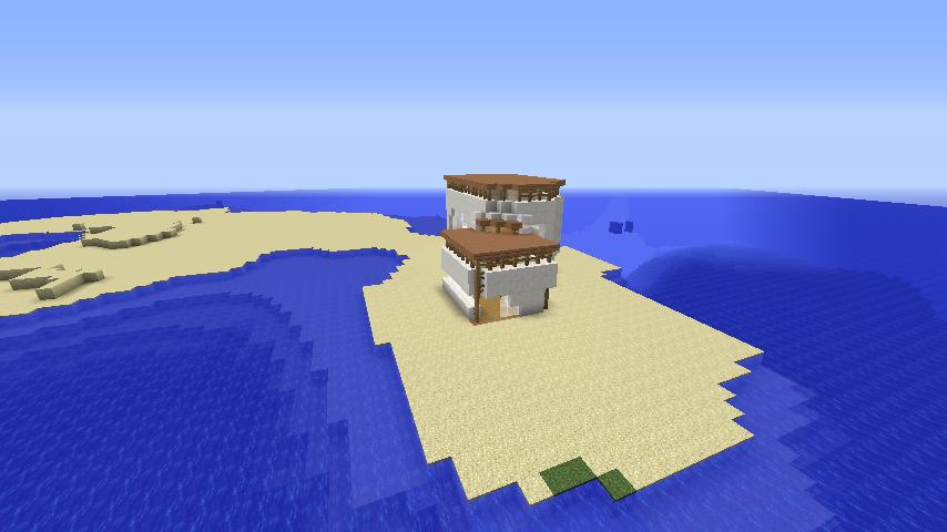 Modern Day Beach House Minecraft Map