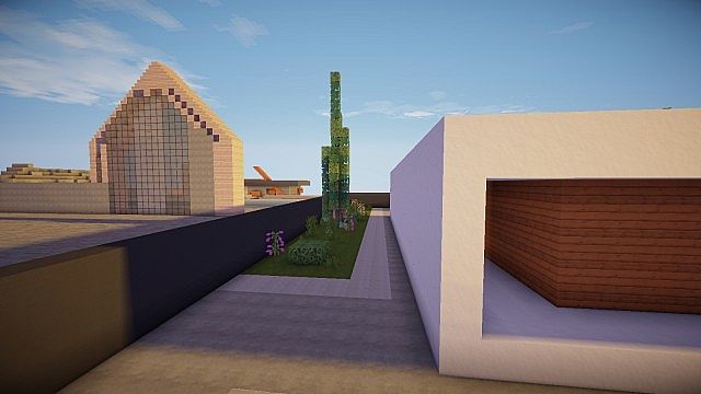 Low Sleek modern house Minecraft Map