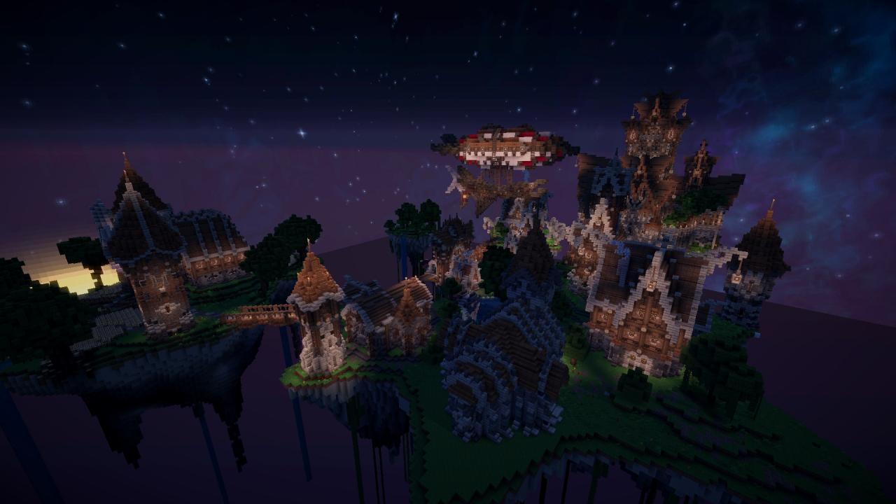 Aerya, the flying Village Minecraft Map