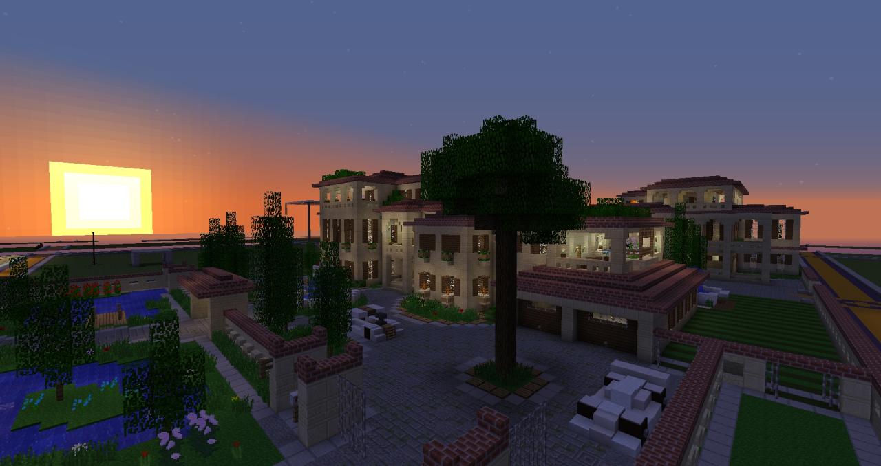 Rich LifeStyle Mansion Minecraft Map