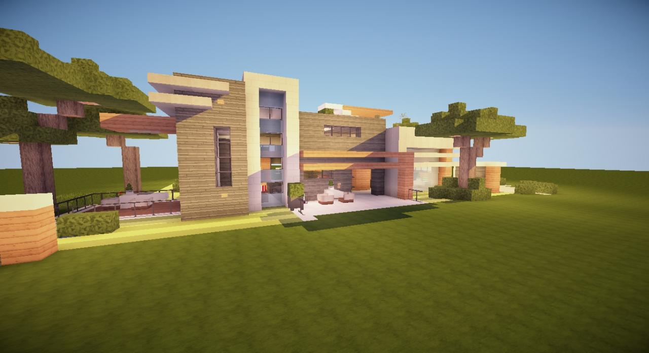 -Collab-Modern house made by MascheteGvii Minecraft Map