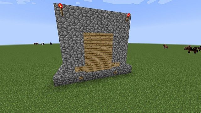 Redstone 3x4 Door Minecraft Map