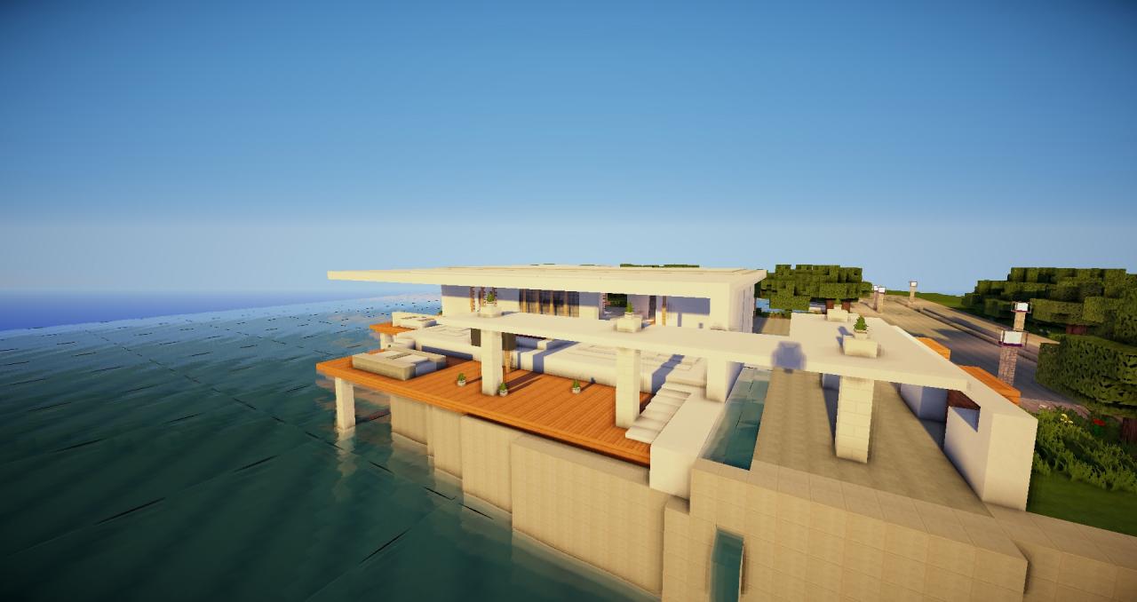 Modern Bay-side Bungalow Minecraft Map