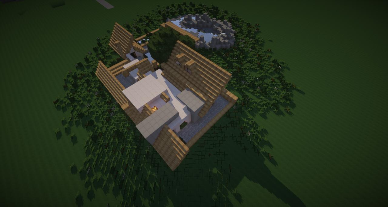 Modern A-Frame House Minecraft Map