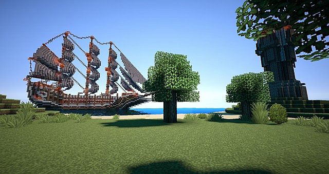 medieval ships Minecraft Map