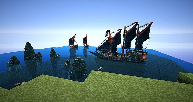 medieval ships Minecraft Map