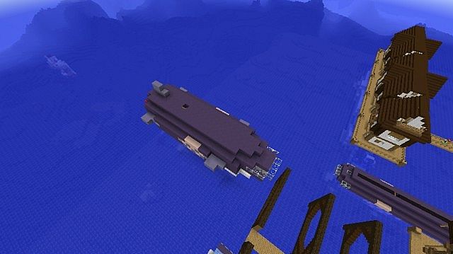 Submersible Torpedo Airship for Movecraft - Minnow Mk II Minecraft Map
