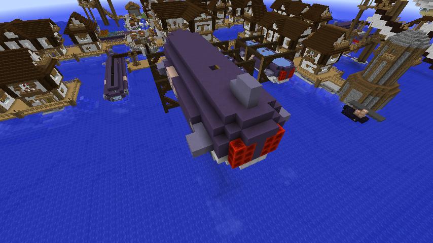 Submersible Torpedo Airship for Movecraft - Minnow Mk II Minecraft Map