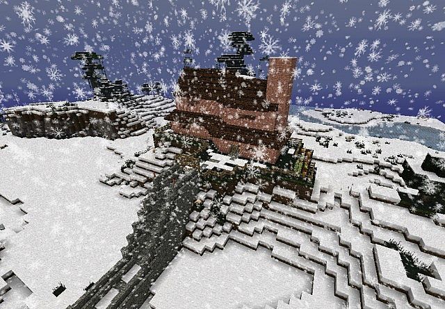 Rustic winter house Minecraft Map