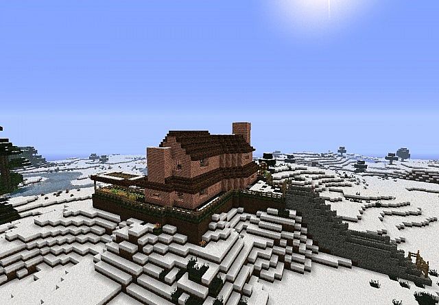 Rustic winter house Minecraft Map