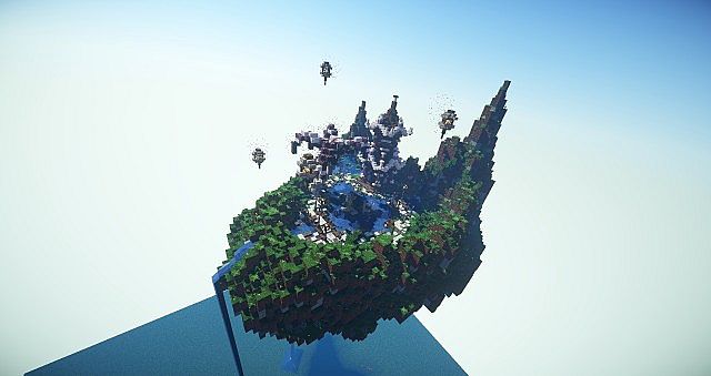Japanese floating garden - cinematic 1080P Minecraft Map