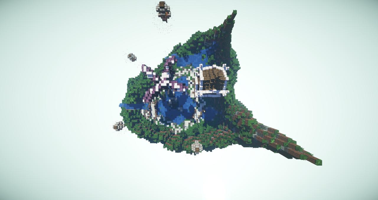 Japanese floating garden - cinematic 1080P Minecraft Map