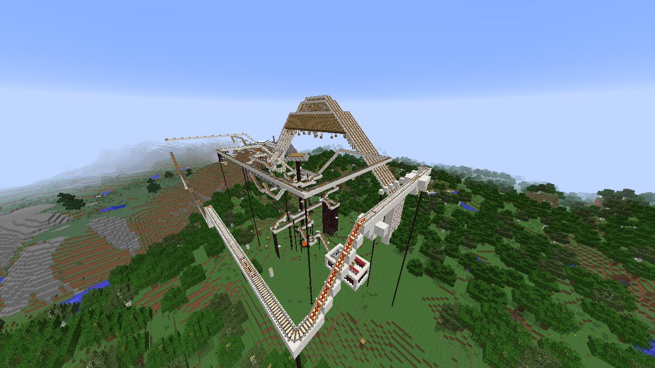 Epic Minecraft rollercoaster Minecraft Map