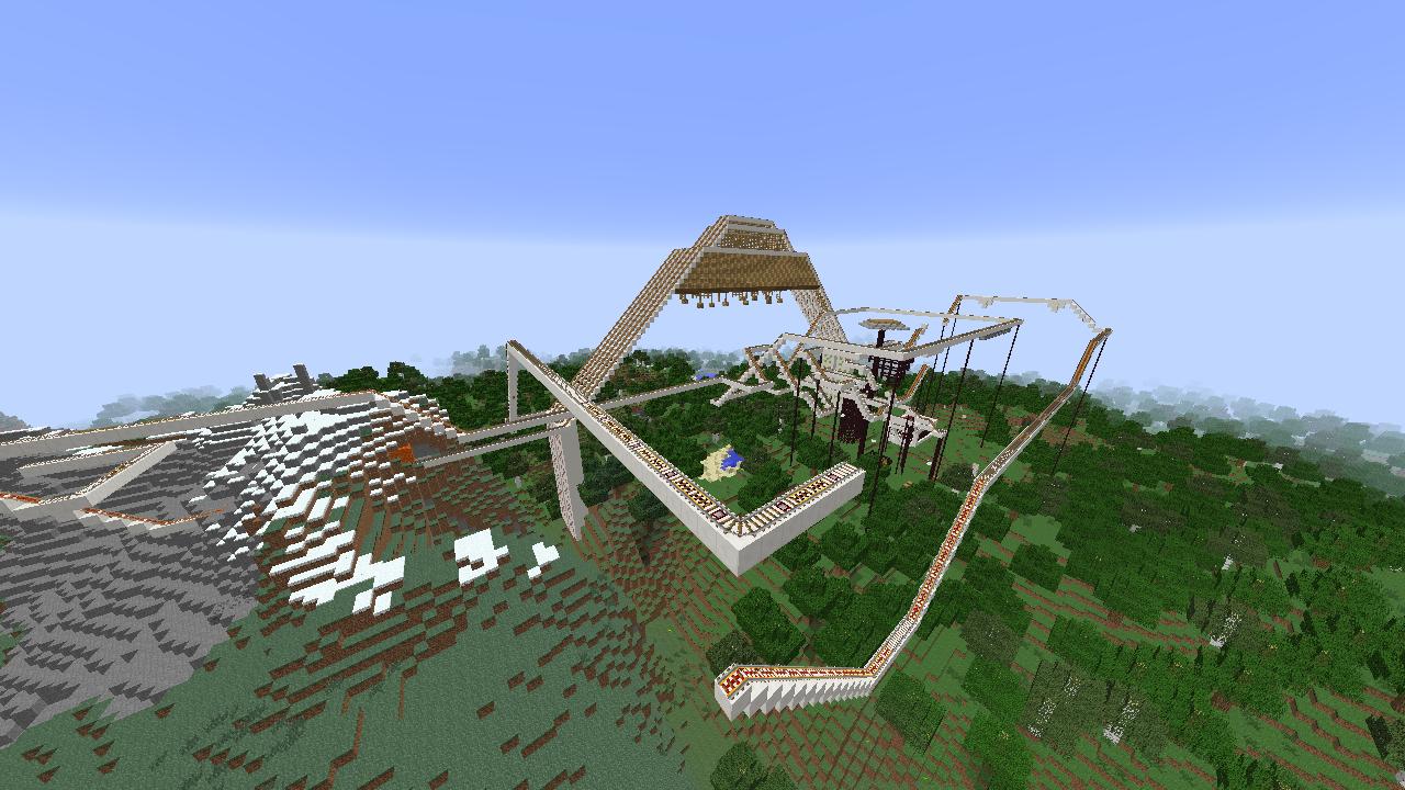 Epic Minecraft rollercoaster Minecraft Map