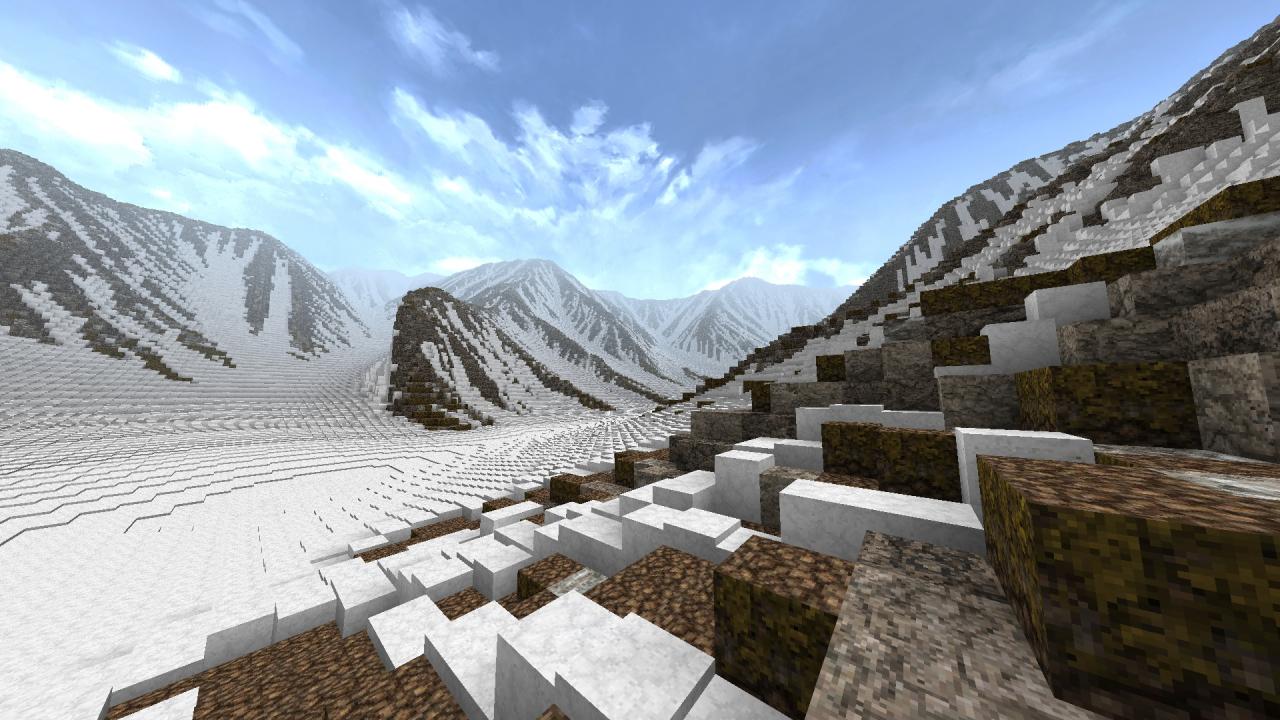 Mountain Range(Test) - Custom Terrain Minecraft Map