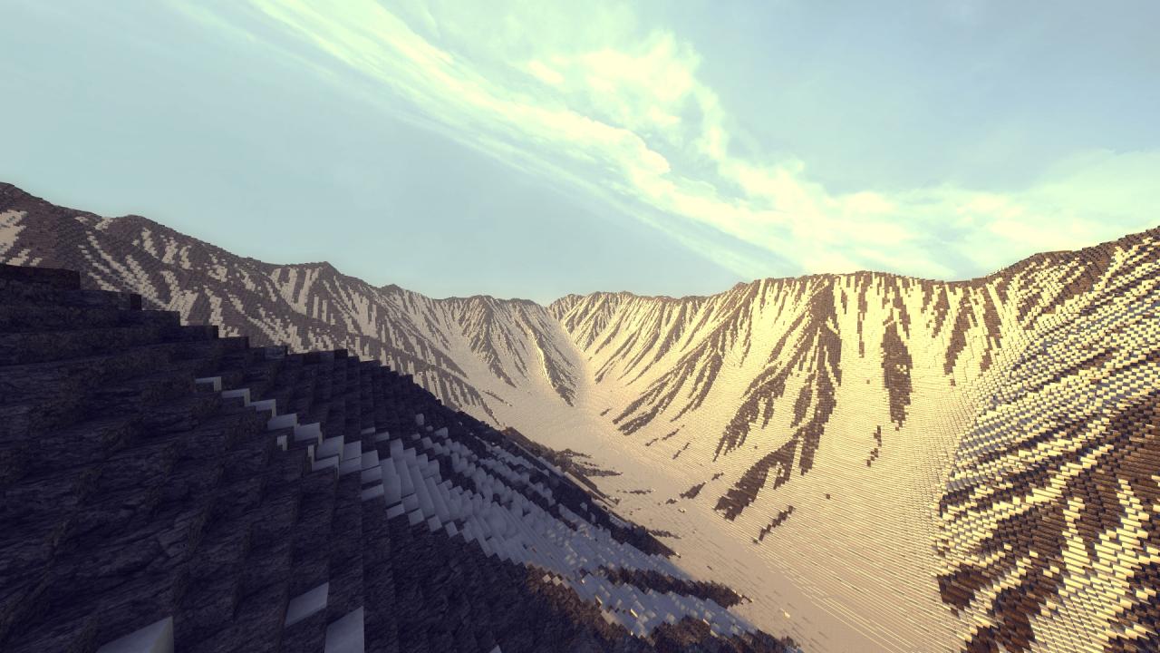 Mountain Range(Test) - Custom Terrain Minecraft Map