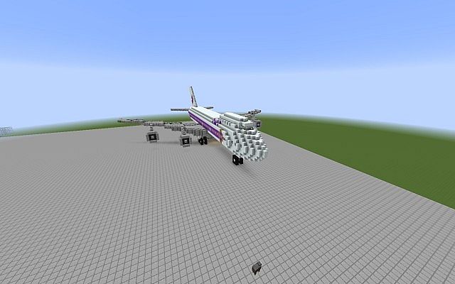 Boeing 747-200 Minecraft Map