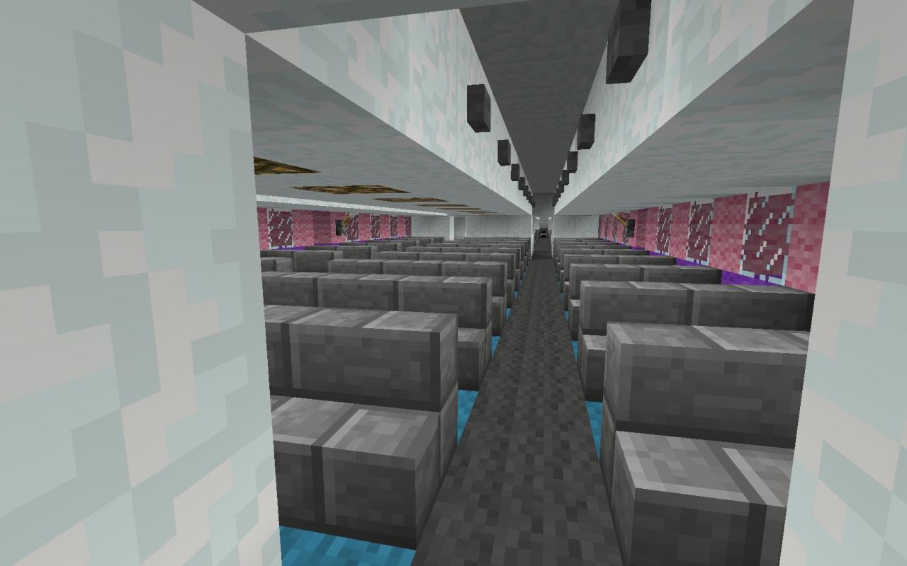 Boeing 747-200 Minecraft Map