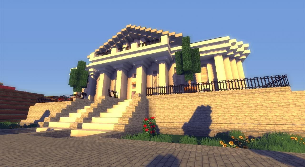 Modern city of Annapolis on the Minetopia server Minecraft Map