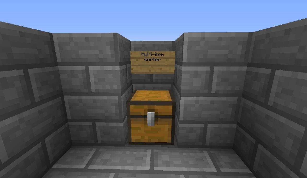 Item Sorter / Password Lock Minecraft Map