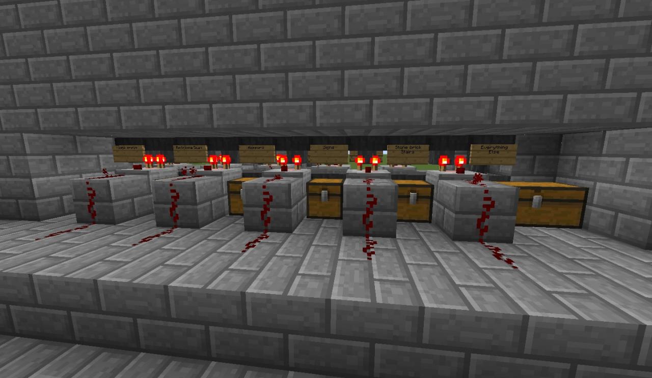 Item Sorter / Password Lock Minecraft Map