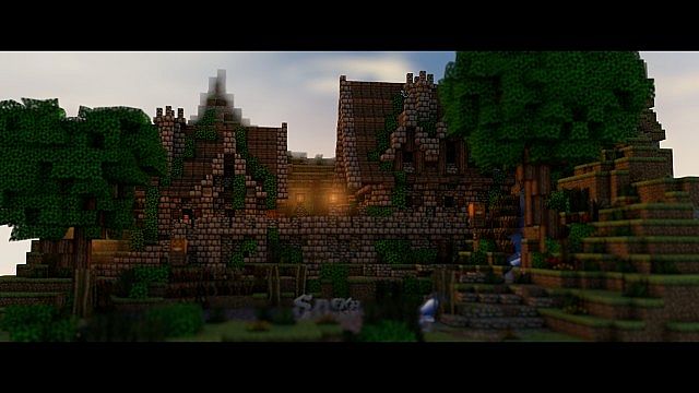 Medieval Houses - Rendered Wallpapers Minecraft Map