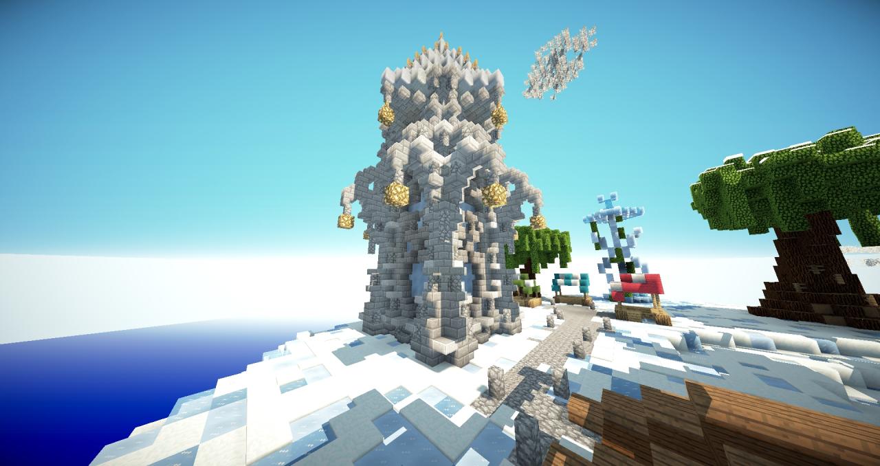 [Mini-Build] Orzo's Ice Tower + Boat Minecraft Map