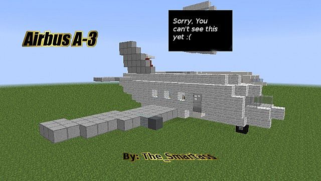 *Fictional* Airbus A3 Mini-jet Minecraft Map