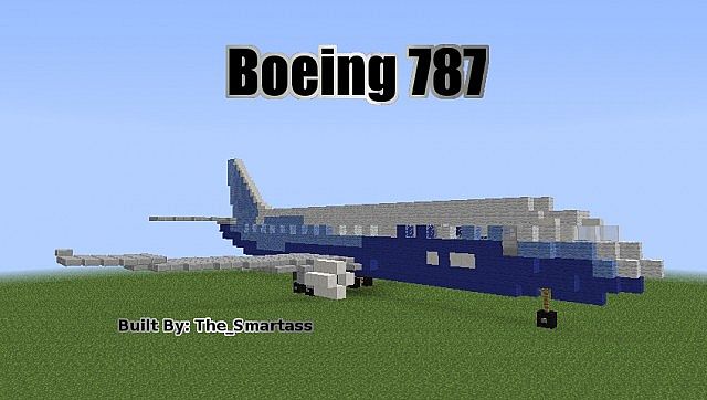 Boeing 787 Dreamliner - Boeing Livery Minecraft Map