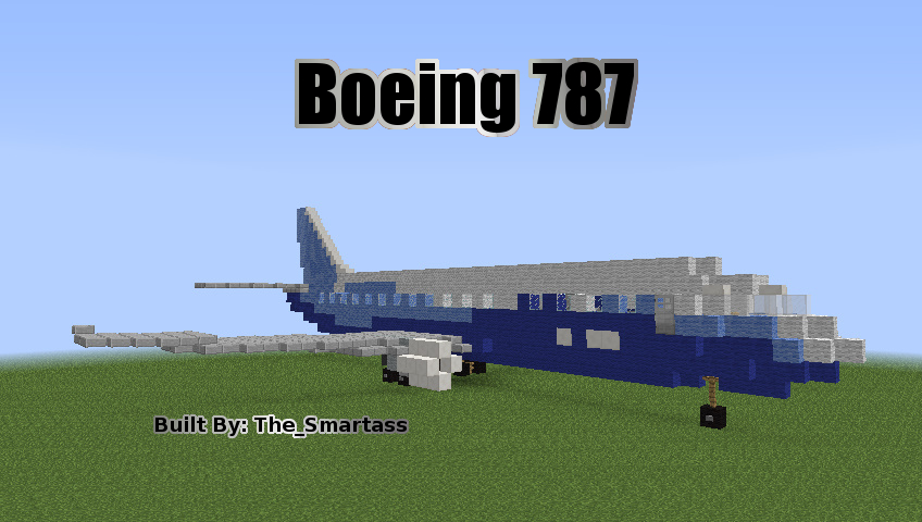 Boeing 787 Dreamliner - Boeing Livery Minecraft Map