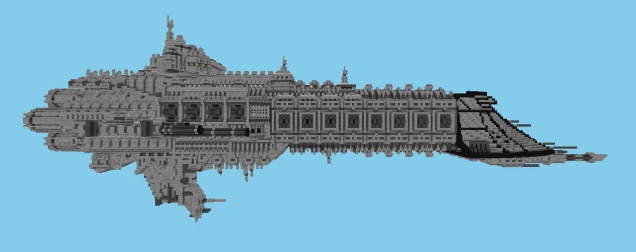 Warhammer 40000 Imperial Cruiser Minecraft Map
