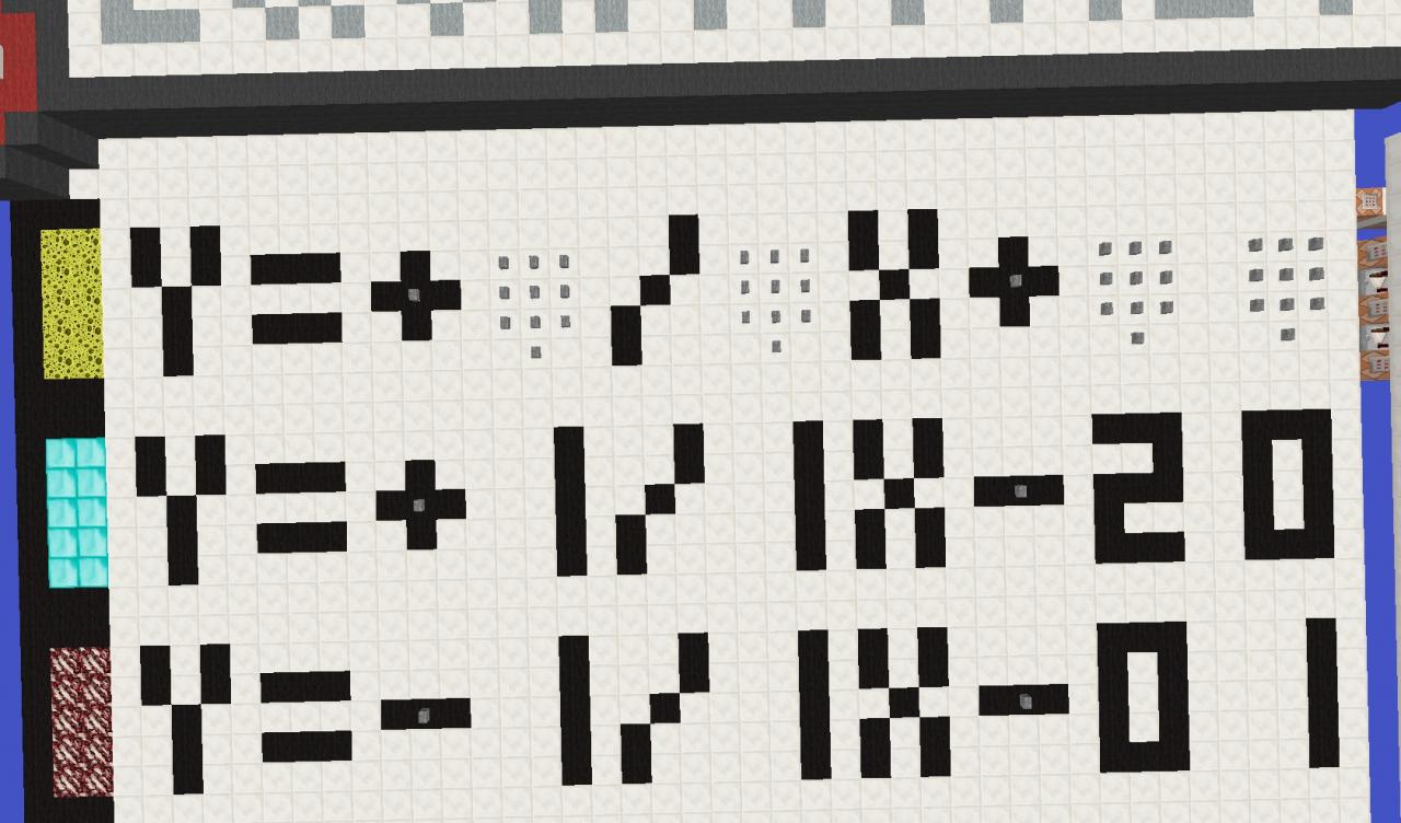 Minecraft Working "Clean" Graphing Calculator - WORLD DOWNLOAD ...