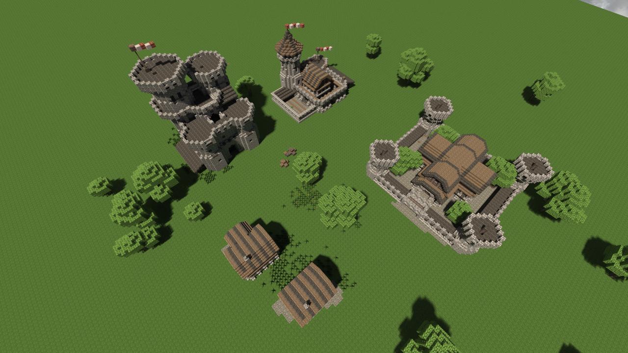 5 Medieval Builds - Pack Minecraft Map