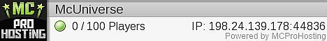 McUniverse Minecraft Server