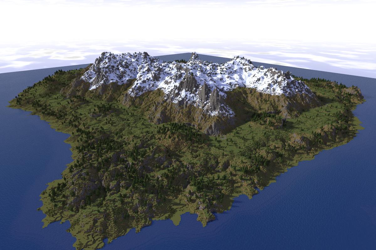 [Realistic custom terrain] Northern landscape Minecraft Map