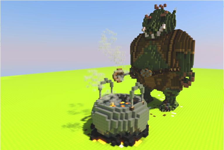 Orc eating Pork [Organic] Minecraft Map