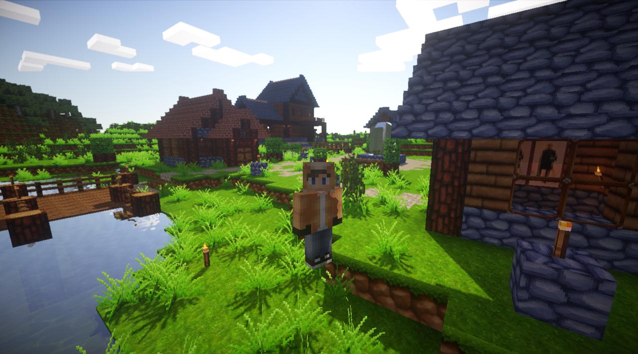 Awesome Village / Town with a boat dock, Town Center and Houses ...