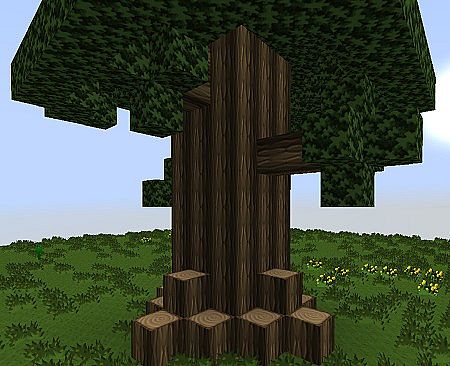 Large oak tree Minecraft Map